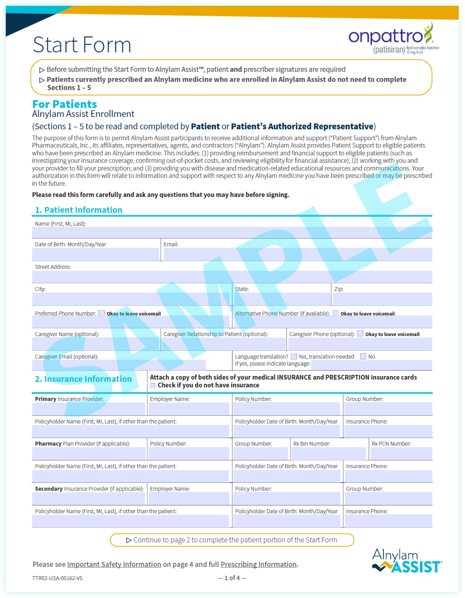 ONPATTRO® (patisiran) | Patient Support Services | Alnylam Assist®